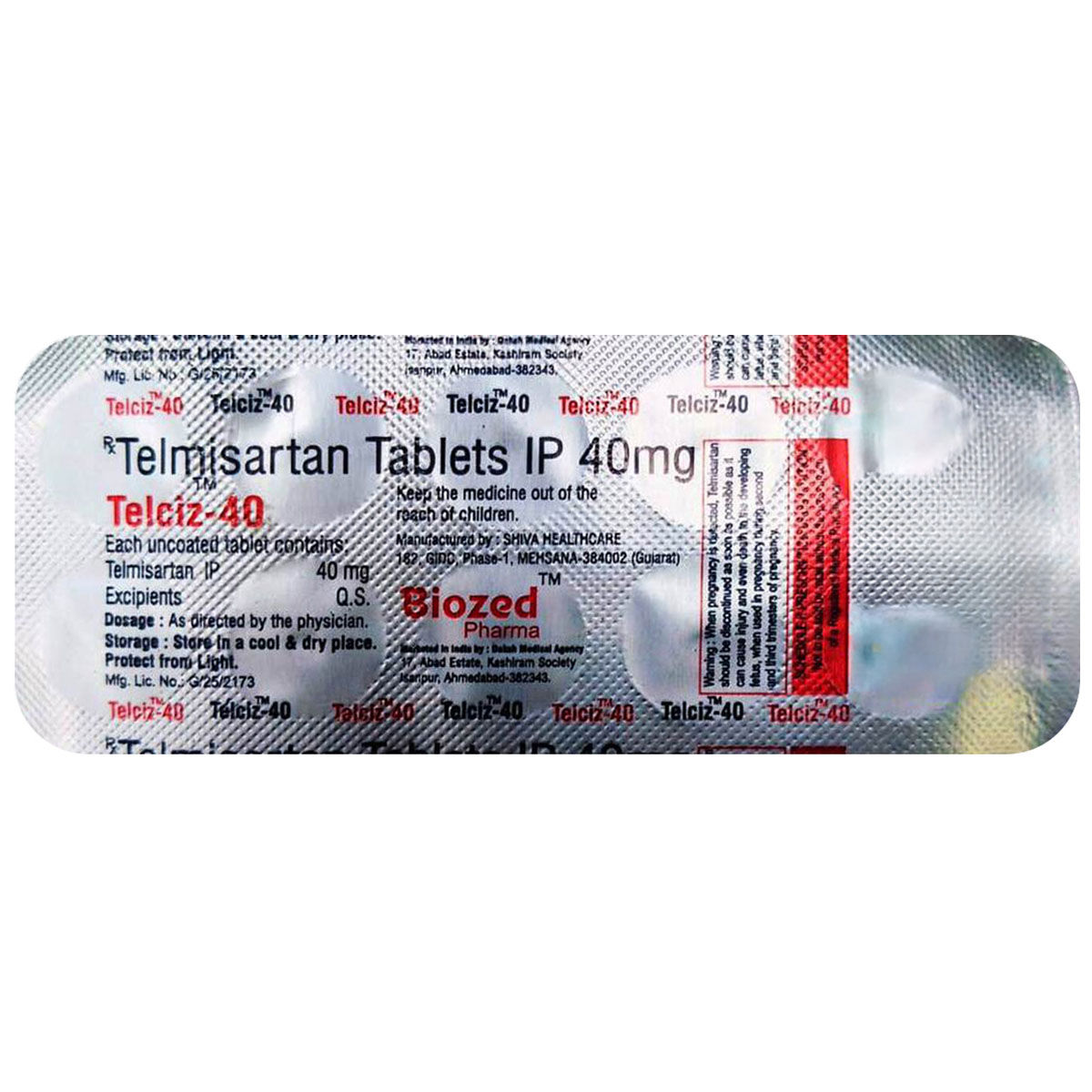 Telciz-40 Tablet 10's | Uses, Side Effects, Price | Apollo Pharmacy