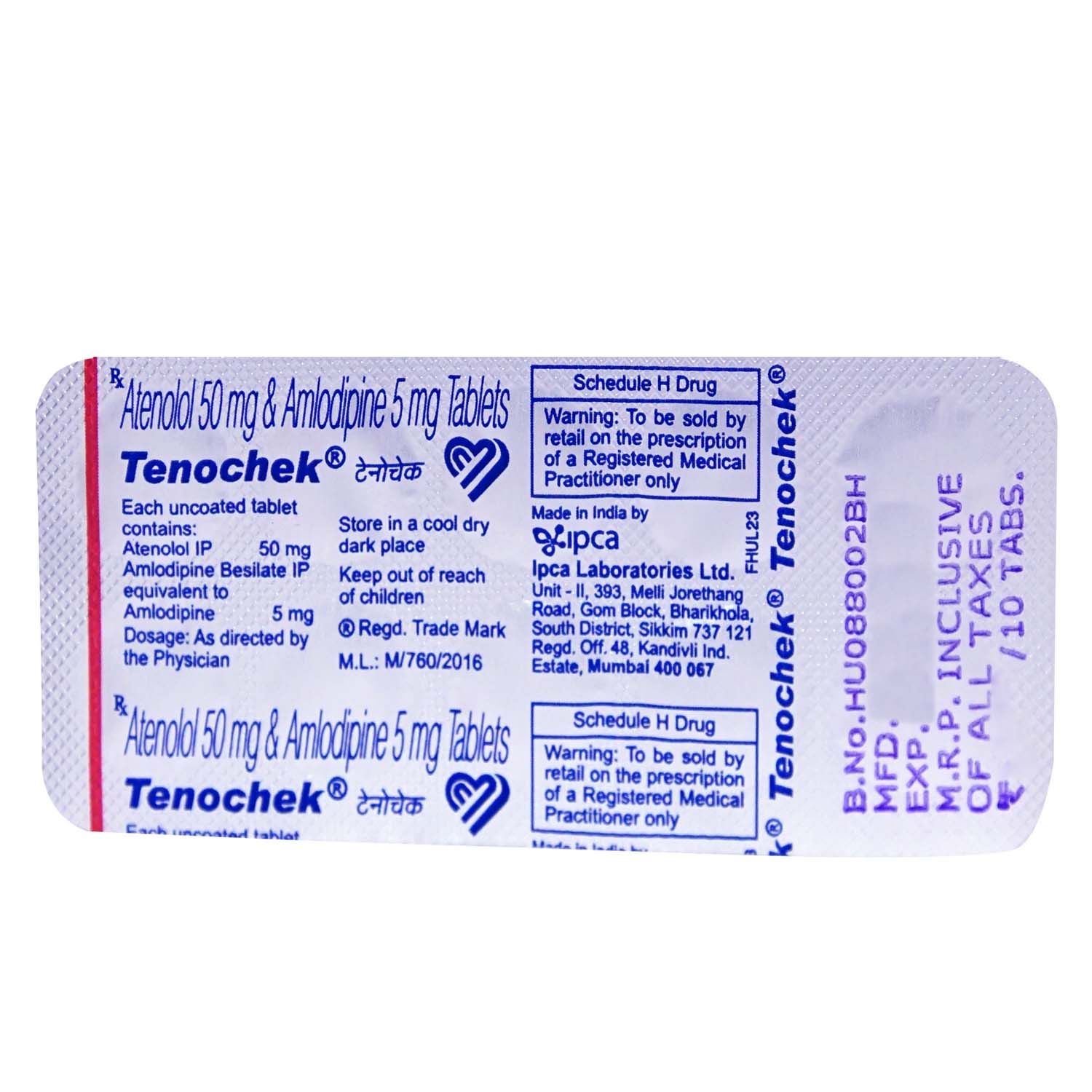 TENOCHECK 50MG TABLET Price, Uses, Side Effects, Composition - Apollo ...