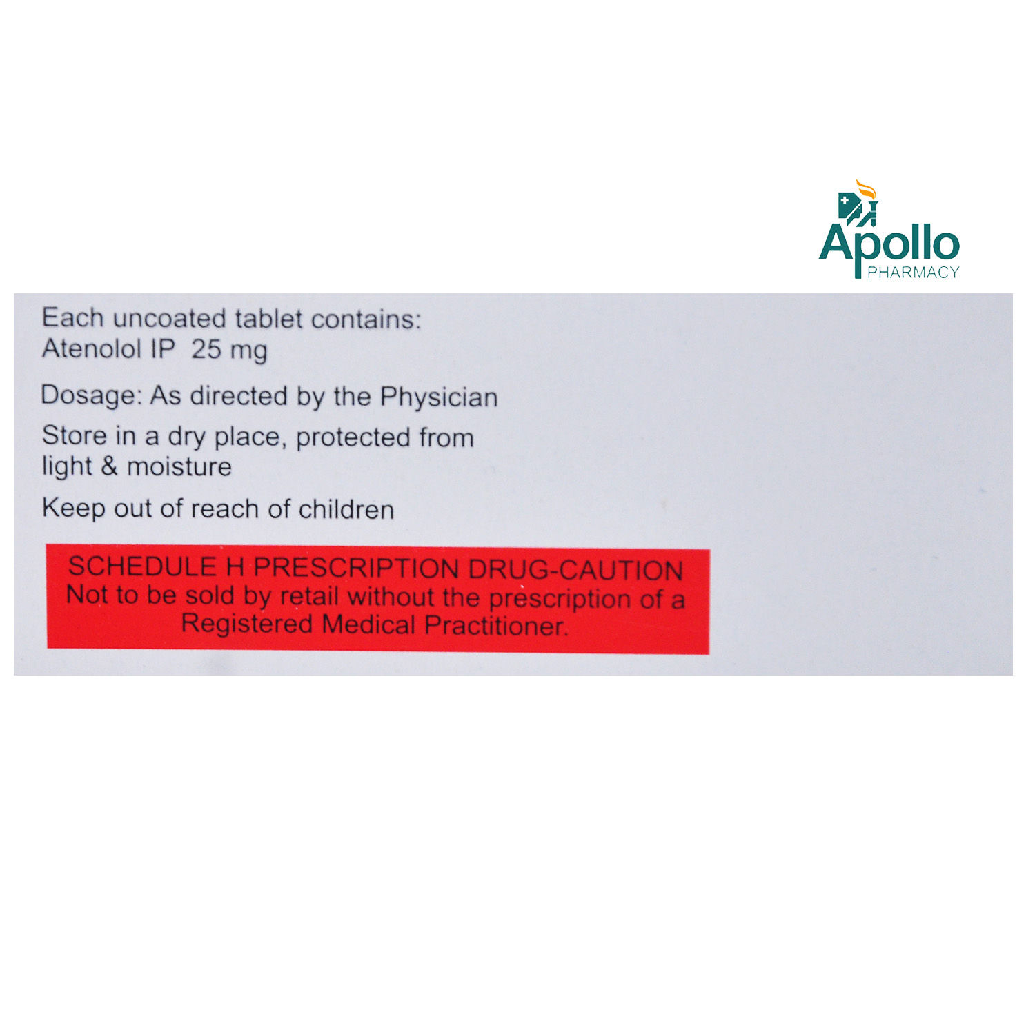 Tenolol-25 Tablet 14's Price, Uses, Side Effects, Composition - Apollo ...
