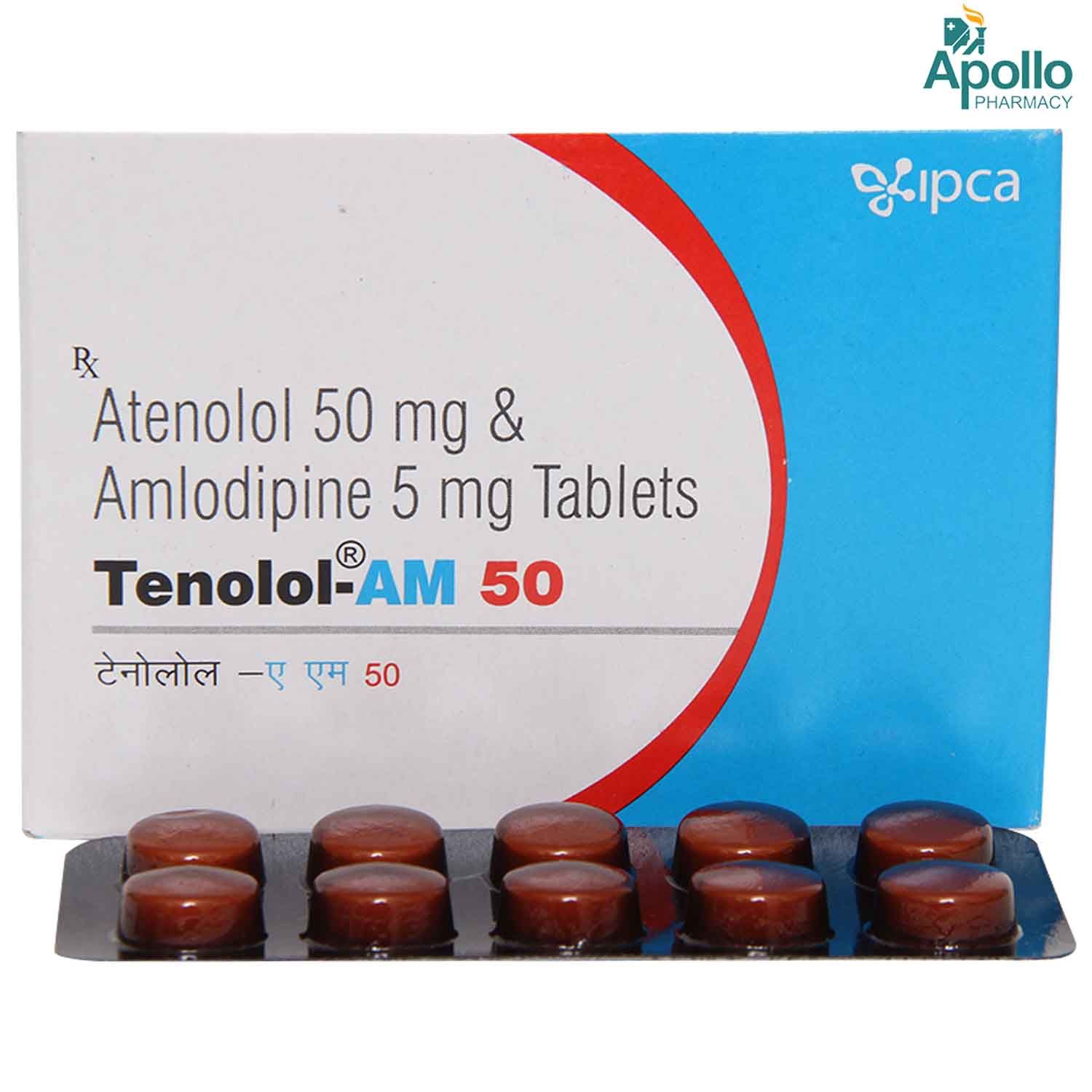 Tenolol AM 50 Tablet 10's Price, Uses, Side Effects, Composition ...