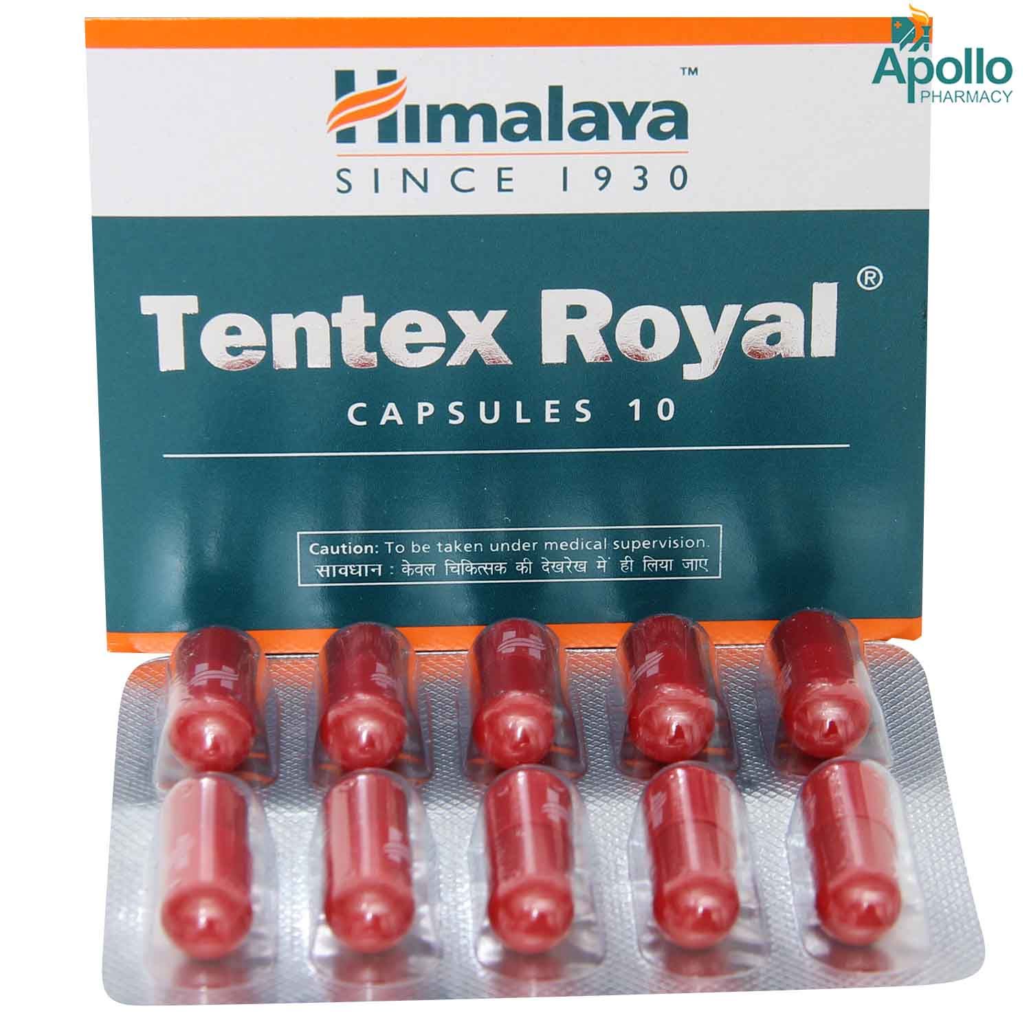 Buy Himalya Tentex Royal, 10 Capsules | 19 Minutes Delivery | Apollo ...