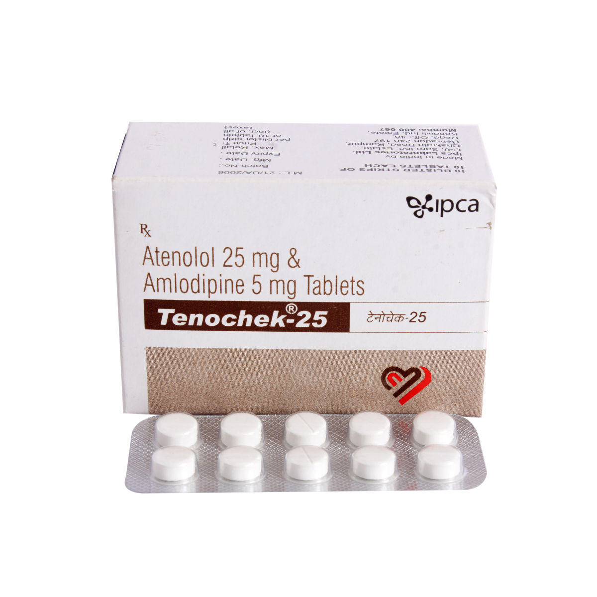 Tenocheck 25 Tablet 10's Price, Uses, Side Effects, Composition ...