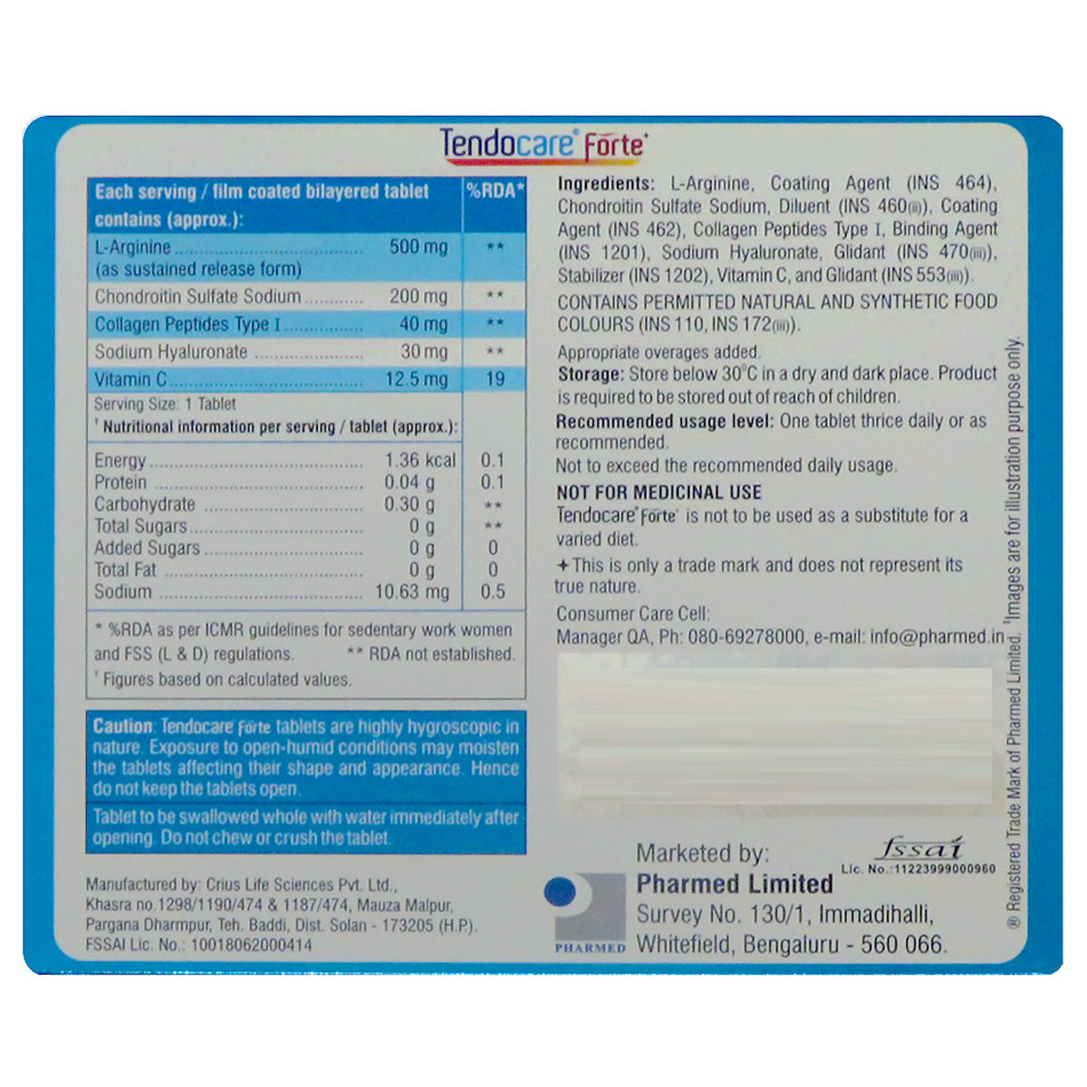 Tendocare Forte Tablet 15's | Uses, Side Effects, Price | Apollo Pharmacy