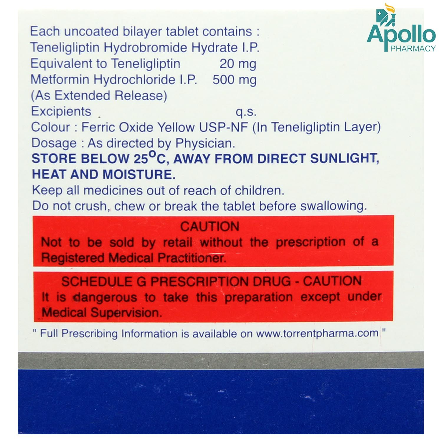 Tenepure-M 500 Tablet 10's Price, Uses, Side Effects, Composition ...