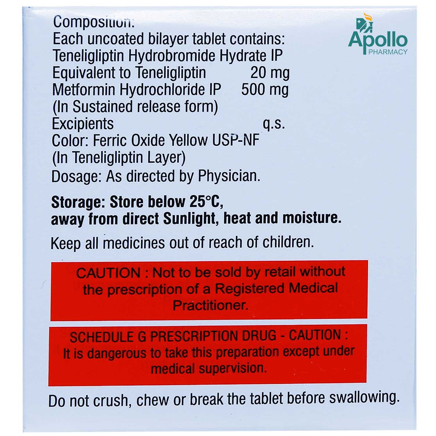 Tenlimac M 500 Tablet 10's Price, Uses, Side Effects, Composition ...