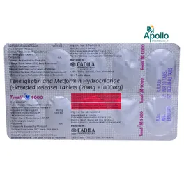 Tenali M 1000 Tablet | Uses, Side Effects, Price | Apollo Pharmacy