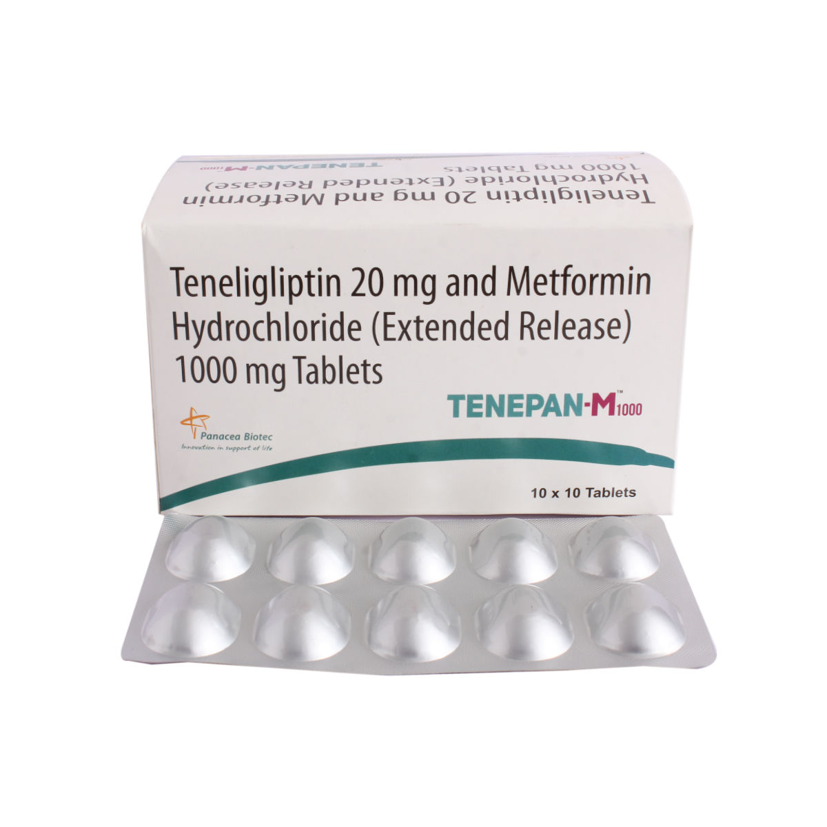 TENEPAN M 1000MG TABLET 10'S Price, Uses, Side Effects, Composition ...