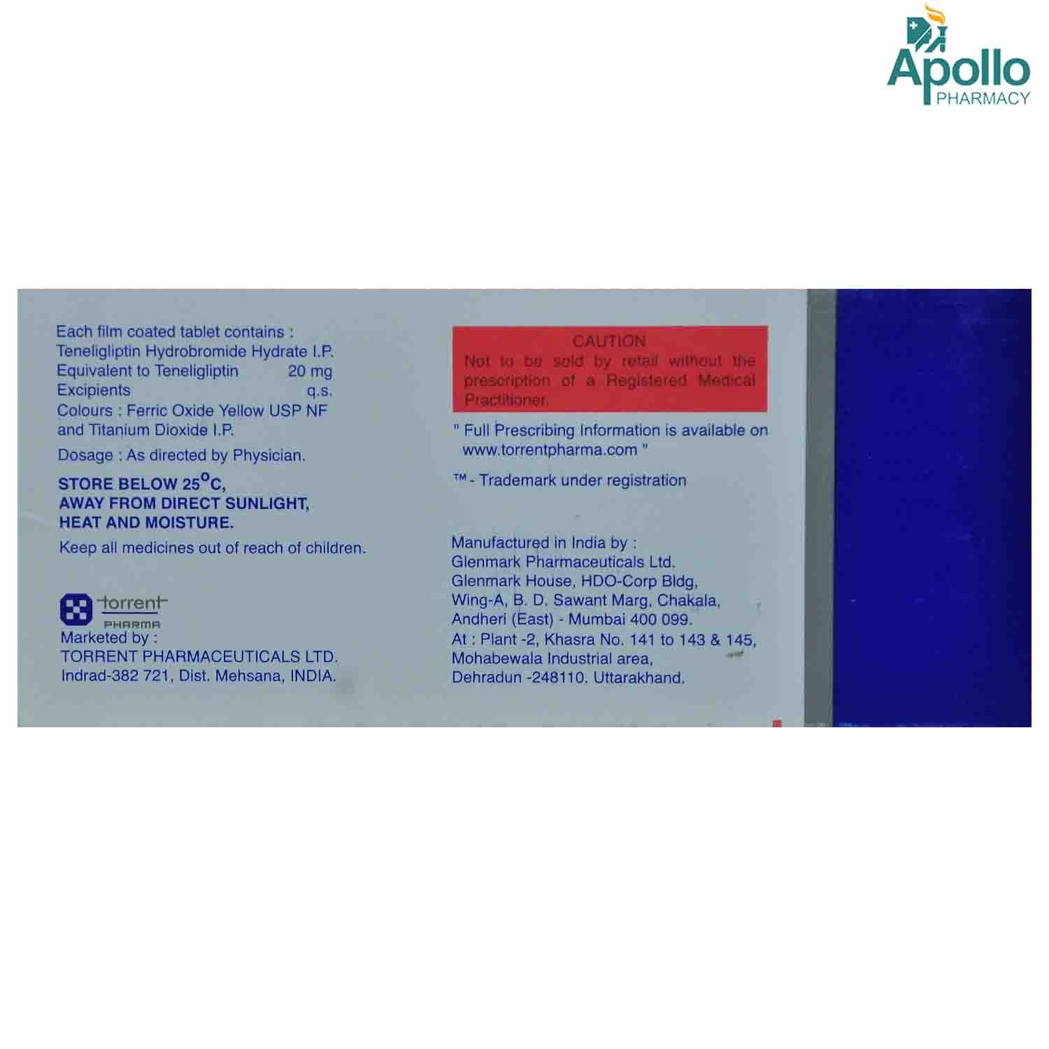 TENZULIX 20MG TABLET 10'S Price, Uses, Side Effects, Composition ...