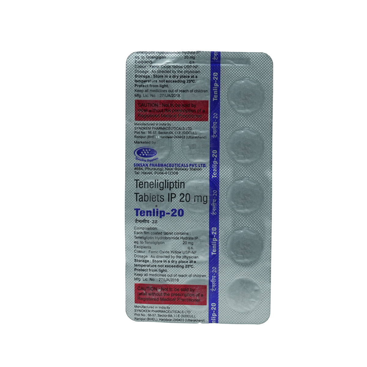 Tenlip 20 Tablet | Uses, Side Effects, Price | Apollo Pharmacy