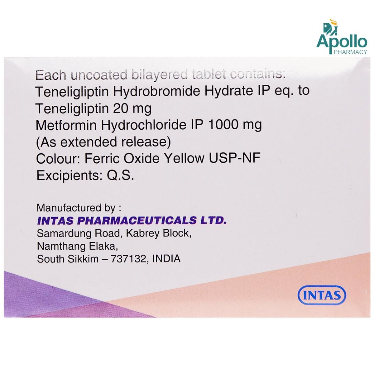 Teniva-M Forte Tablet 20's Price, Uses, Side Effects, Composition ...