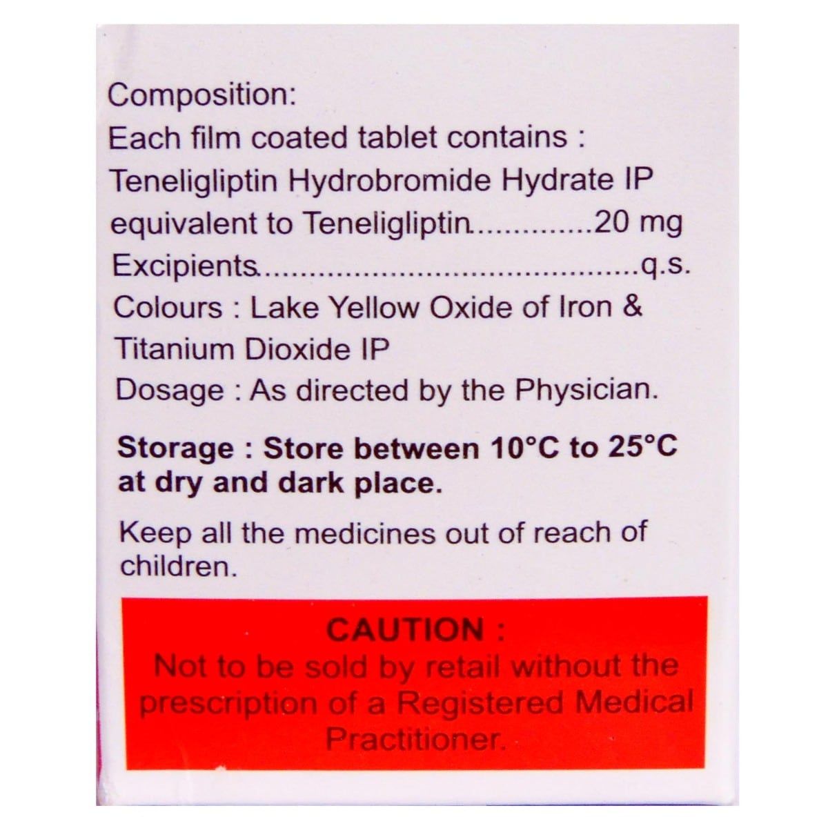 Tendia Tablet 15's Price, Uses, Side Effects, Composition - Apollo Pharmacy