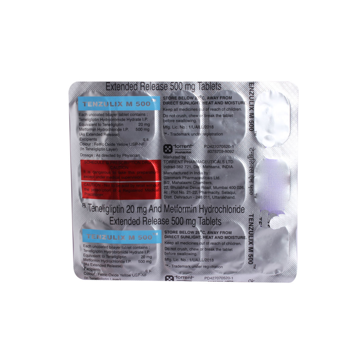 Tenzulix M 500 Tablet 15's Price, Uses, Side Effects, Composition ...