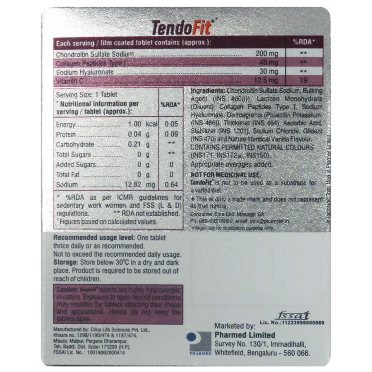Tendofit Tablet | Uses, Side Effects, Price | Apollo Pharmacy