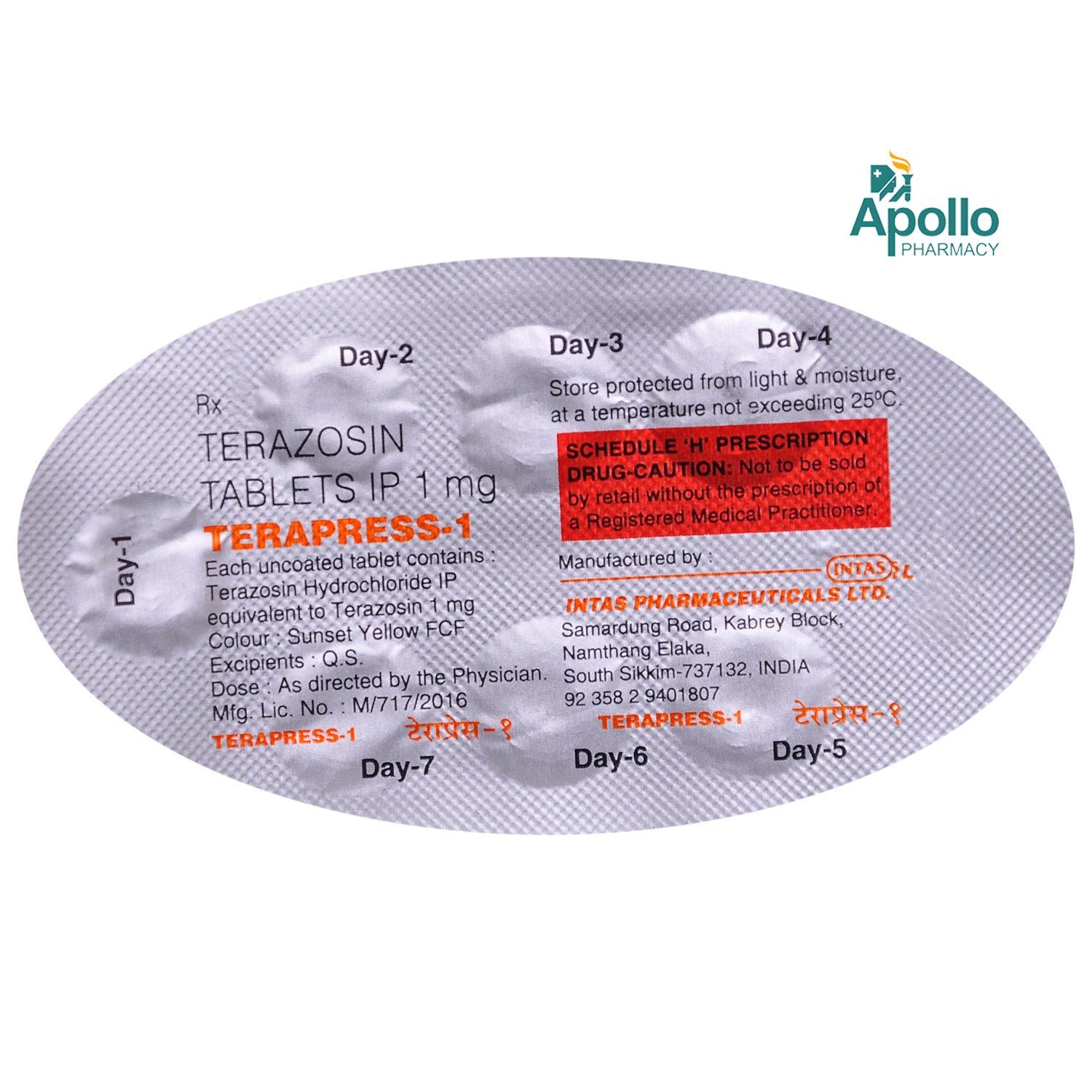 TERAPRESS 1MG TABLET Price, Uses, Side Effects, Composition - Apollo ...