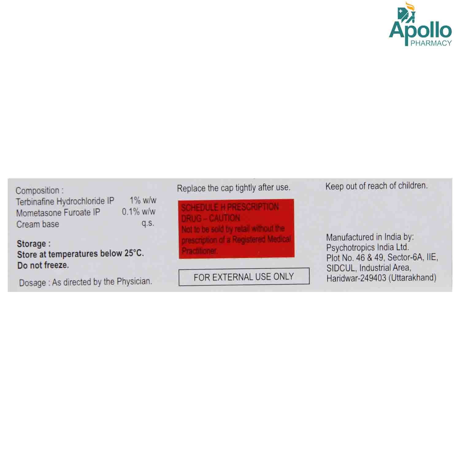 TERBINAFORCE M CREAM 10G Price, Uses, Side Effects, Composition ...