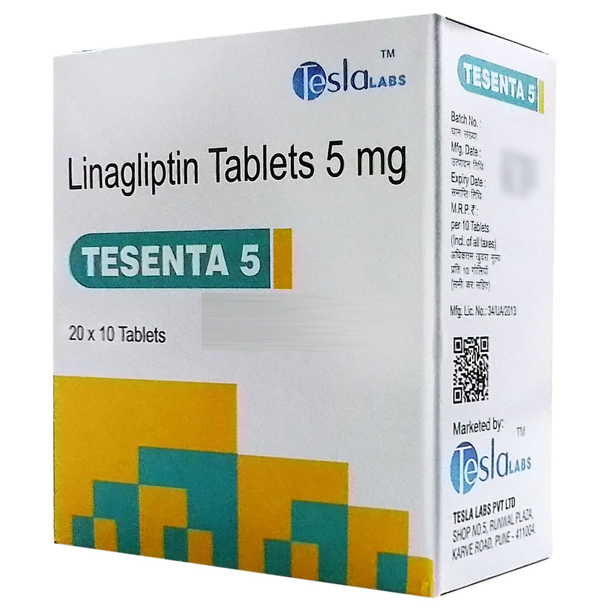 Tesenta 5 Tablet 10's | Uses, Side Effects, Price | Apollo Pharmacy