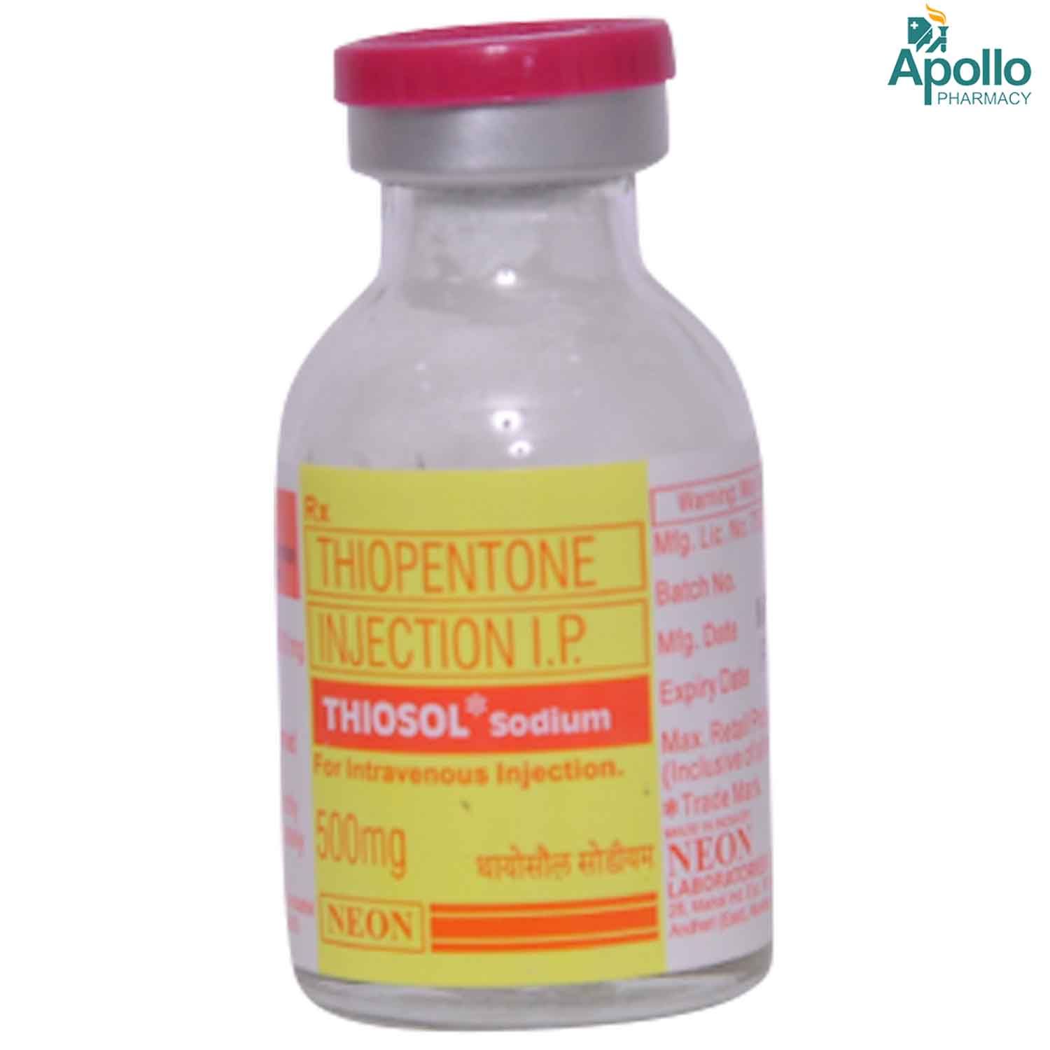 Thiosol Sodium 500mg Injection | Uses, Side Effects, Price | Apollo ...