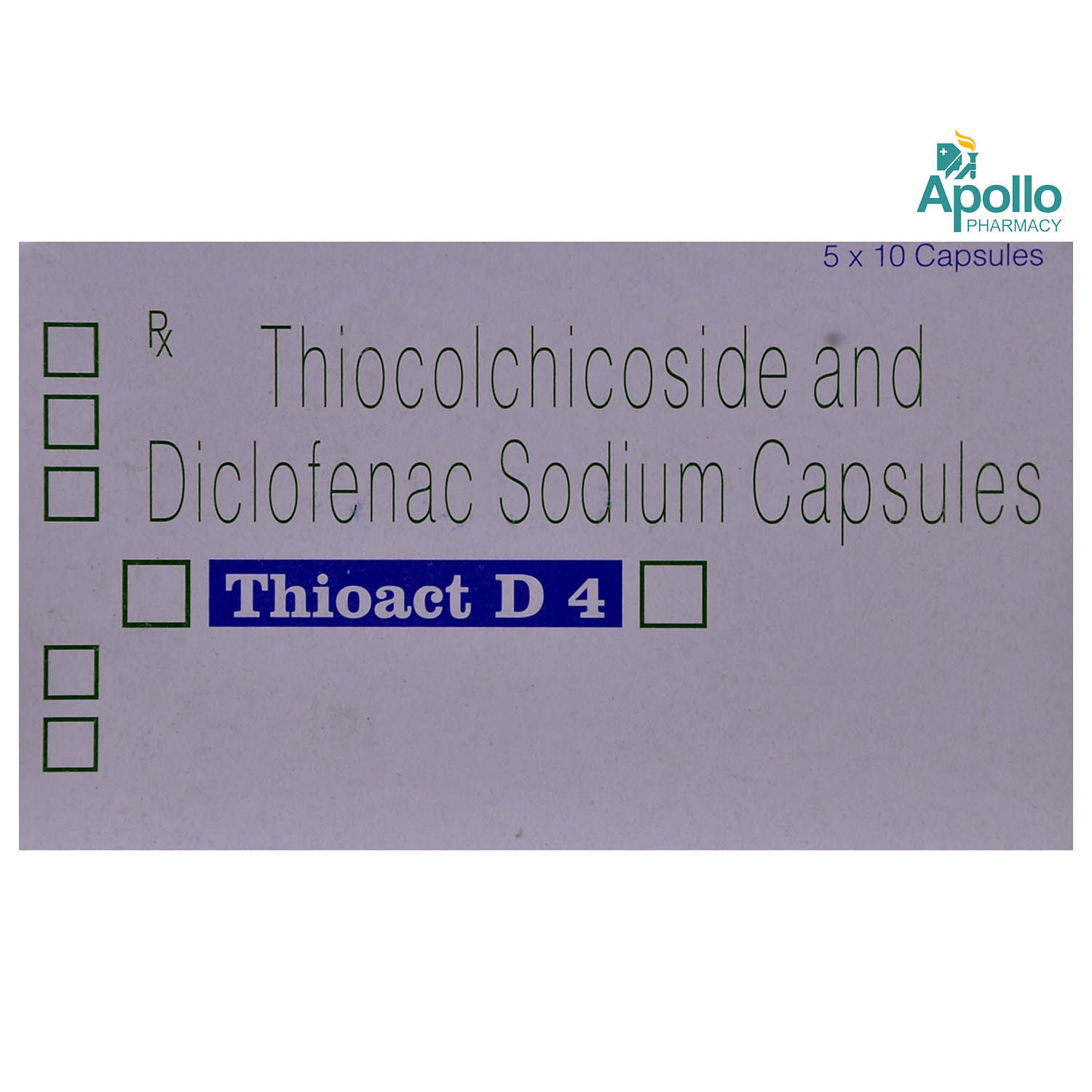 THIOACT D 4MG CAPSULE | Uses, Side Effects, Price | Apollo Pharmacy