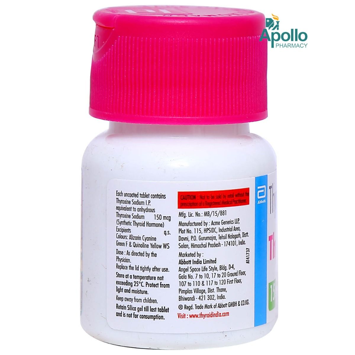 Thyronorm 150 mcg Tablet 120's Price, Uses, Side Effects, Composition ...
