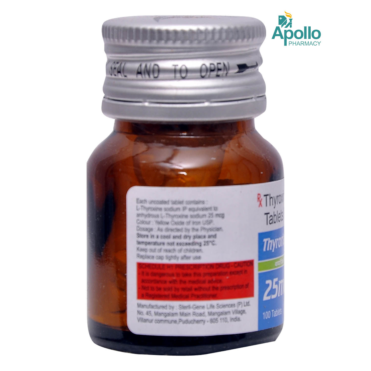 Thyrorich 25 mcg Tablet 100's Price, Uses, Side Effects, Composition ...