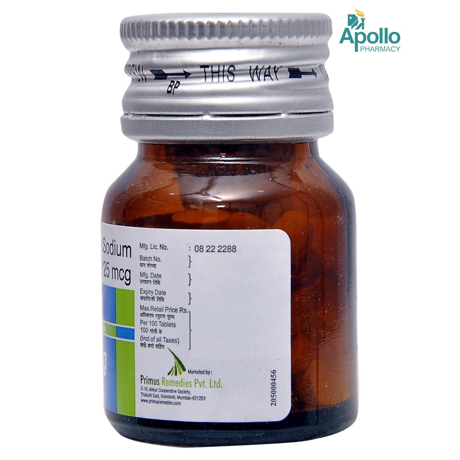 Thyrorich 25 mcg Tablet 100's Price, Uses, Side Effects, Composition ...