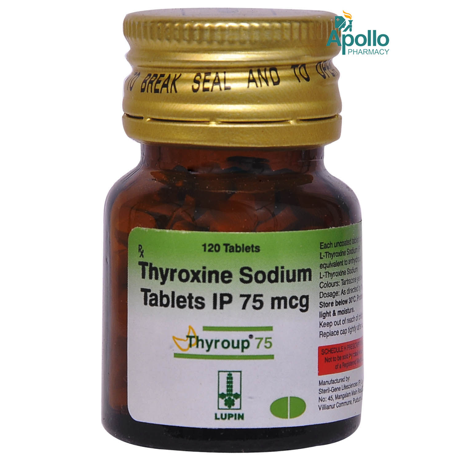 Thyroup 75 Tablet | Uses, Side Effects, Price | Apollo Pharmacy
