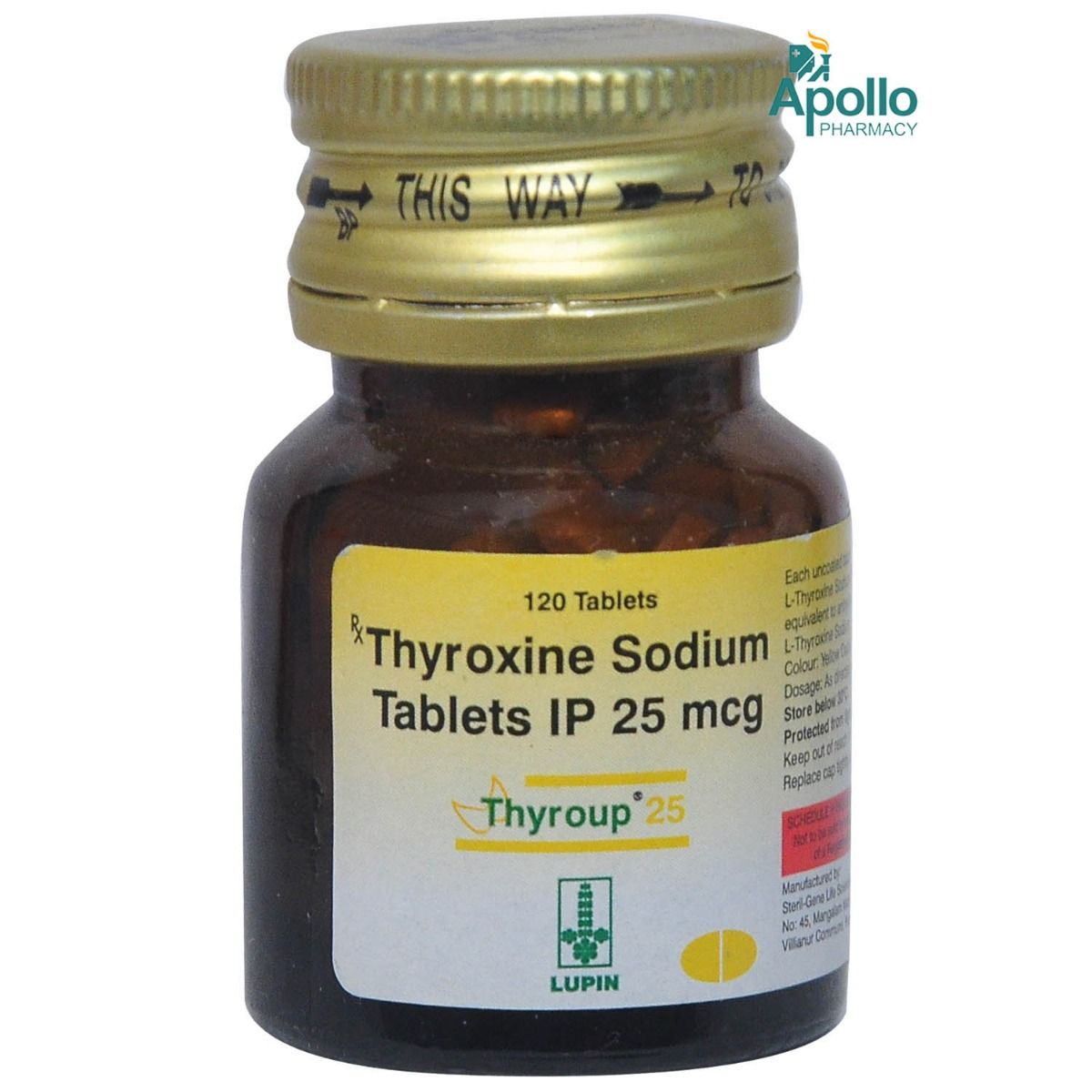 Thyroup 25 Tablet | Uses, Side Effects, Price | Apollo Pharmacy
