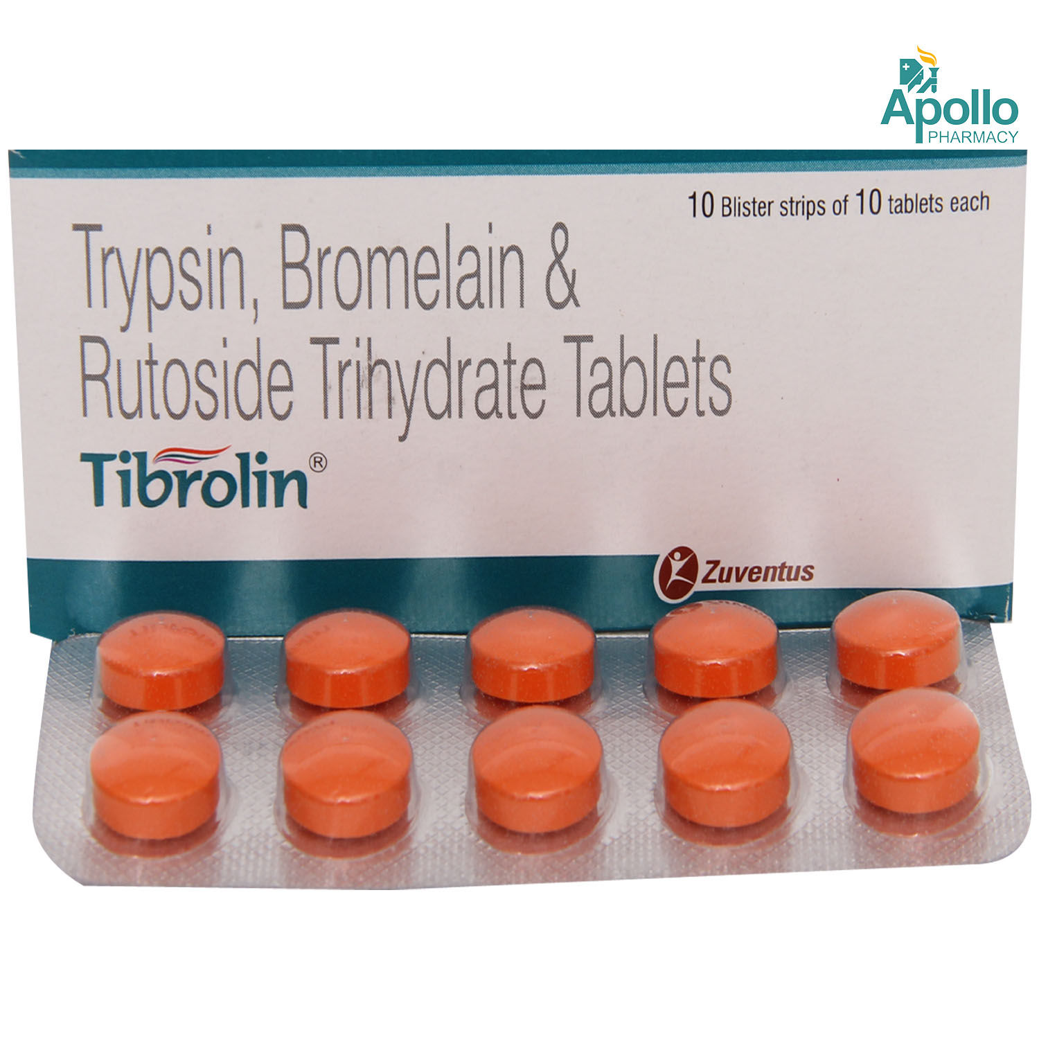 Tibrolin Tablet 10's Price, Uses, Side Effects, Composition - Apollo ...