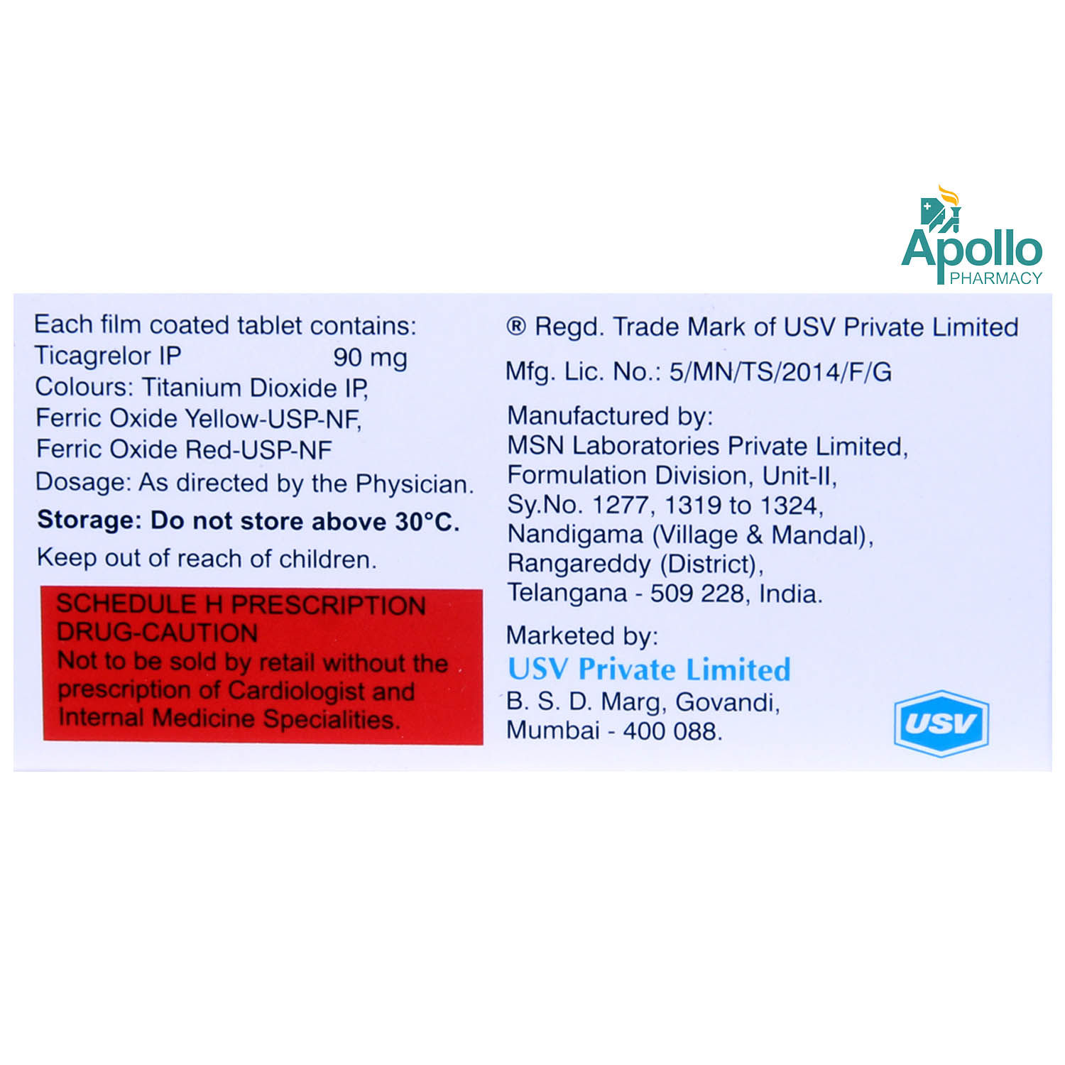 Ticaspan Tablet 10's Price, Uses, Side Effects, Composition - Apollo ...