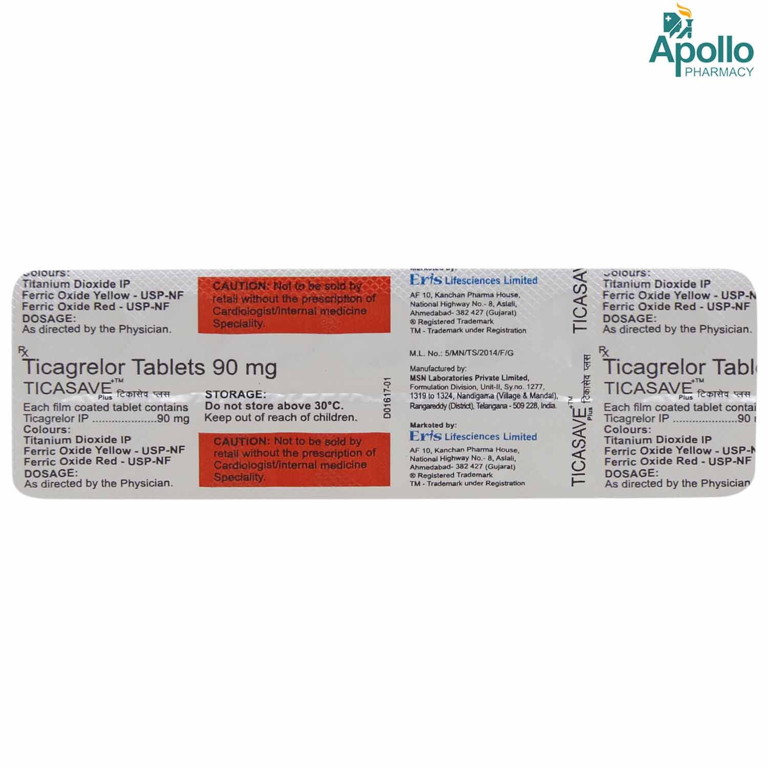 Ticasave Plus Tablet 14's Price, Uses, Side Effects, Composition ...