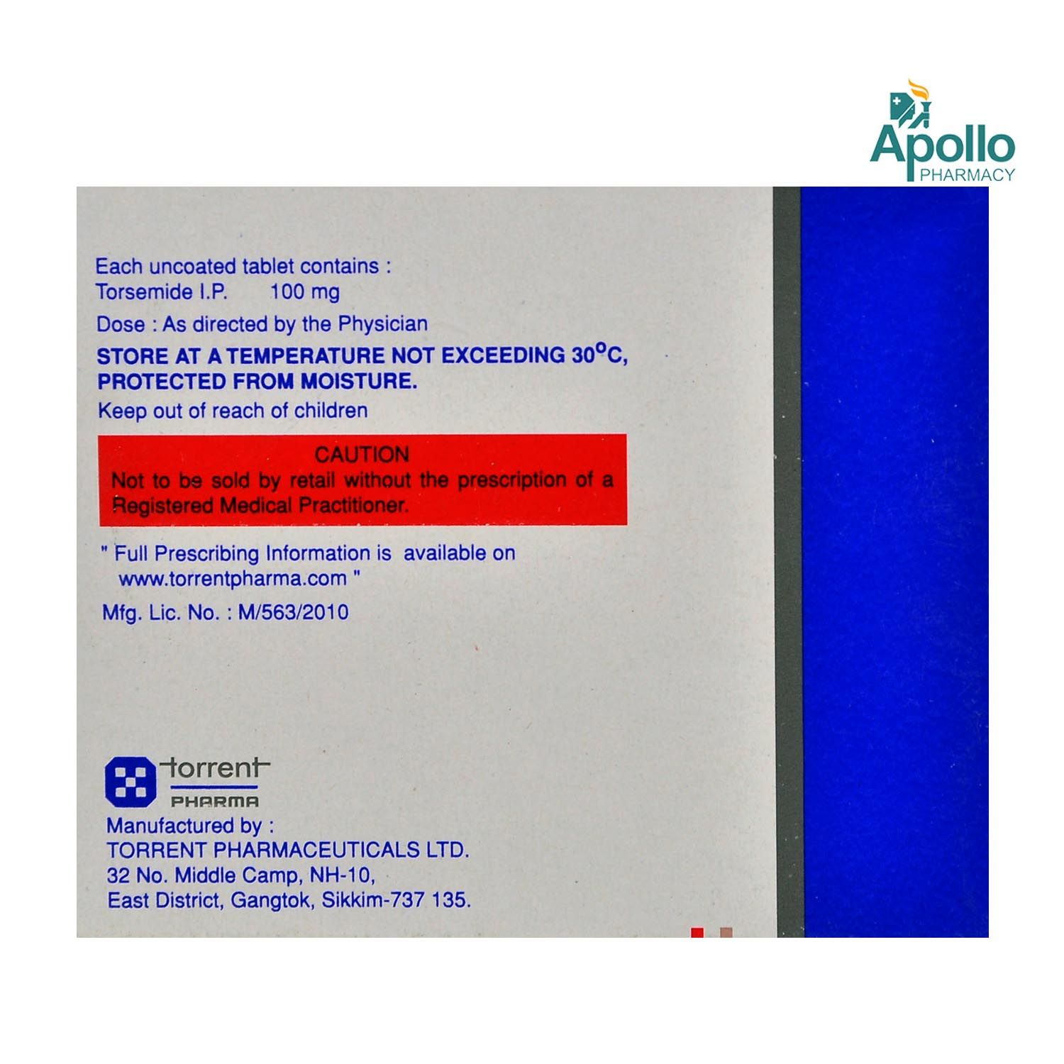 Tide-100 Tablet 10's Price, Uses, Side Effects, Composition - Apollo ...