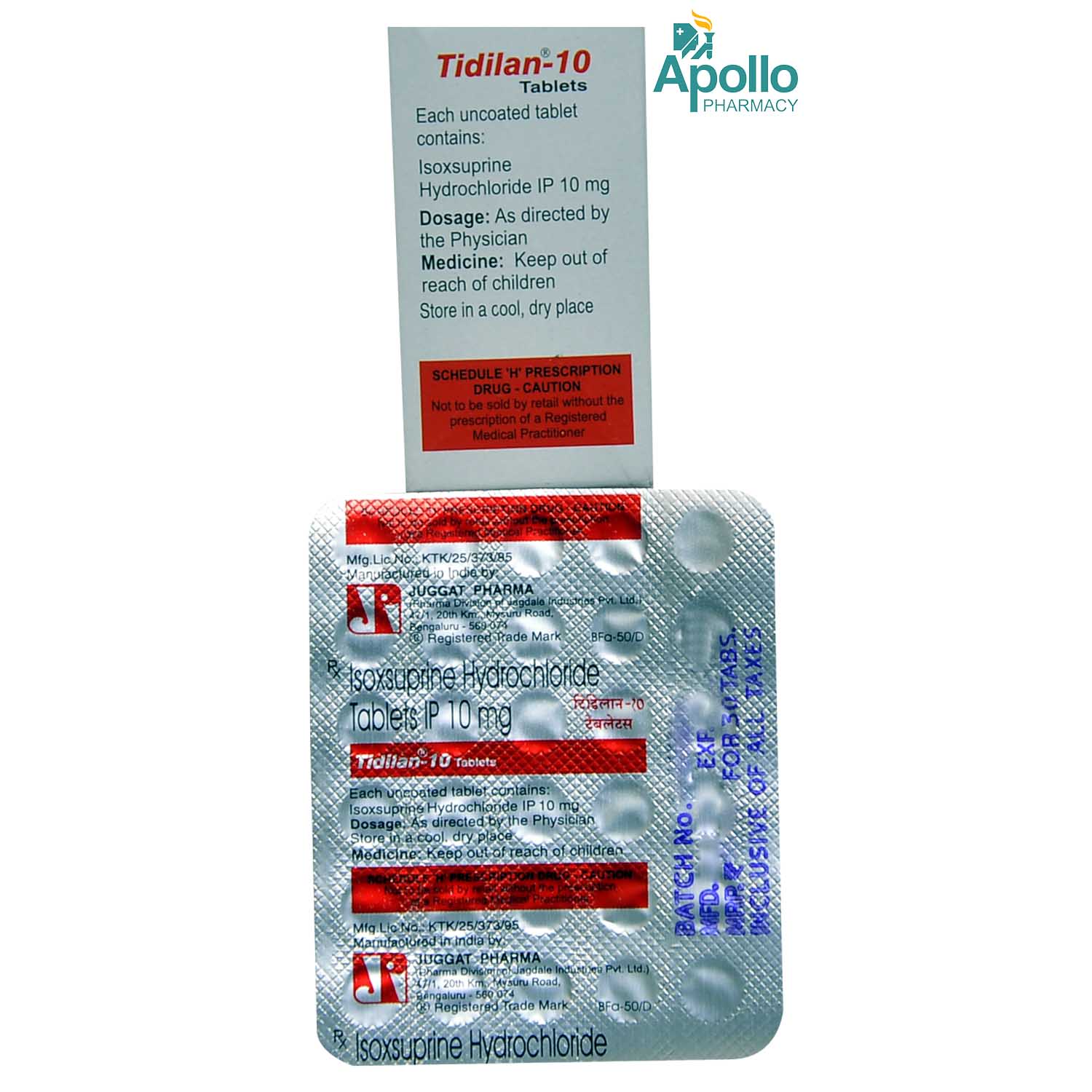 Tidilan-10 Tablet 30's Price, Uses, Side Effects, Composition - Apollo ...