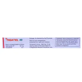 Tigatel 40 Tablet | Uses, Side Effects, Price | Apollo Pharmacy