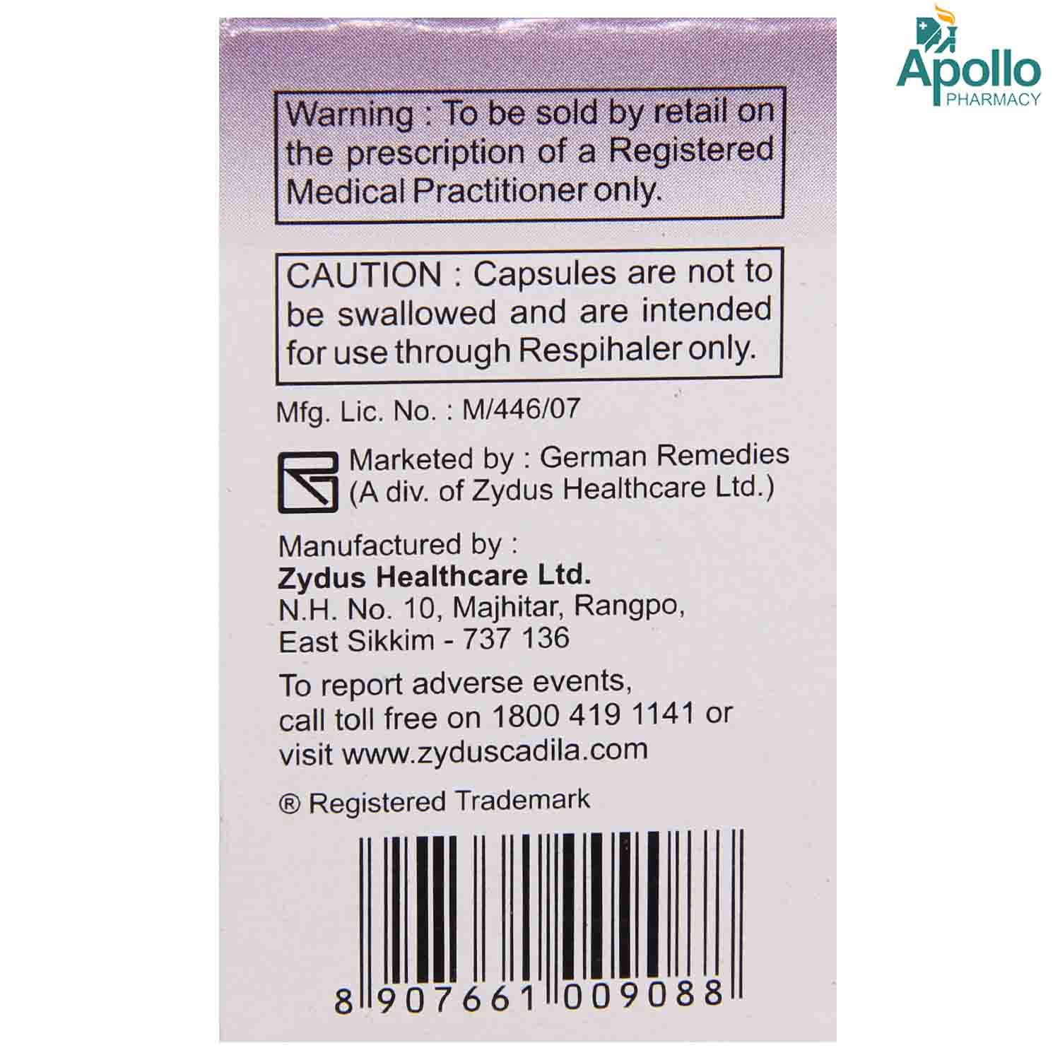 Tioform Respicaps 15's Price, Uses, Side Effects, Composition - Apollo ...