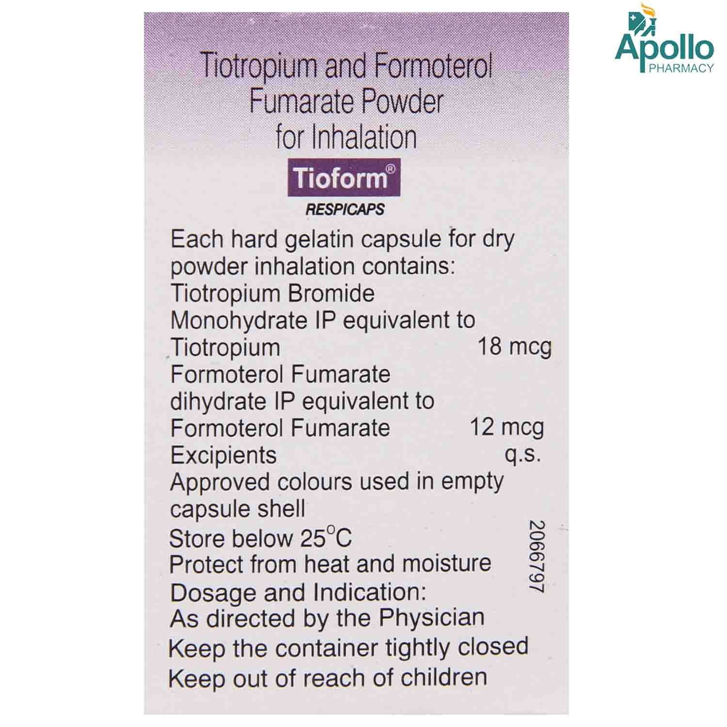 Tioform Respicaps 15's Price, Uses, Side Effects, Composition - Apollo ...