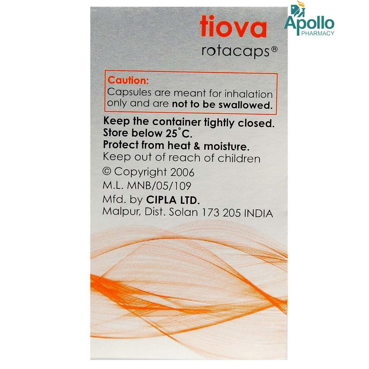 Tiova Rotacaps 20's Price, Uses, Side Effects, Composition - Apollo ...