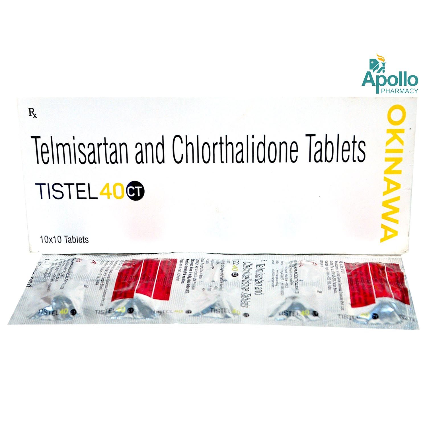 Tistel 40/12.5mg H Tablet 10's Price, Uses, Side Effects, Composition ...