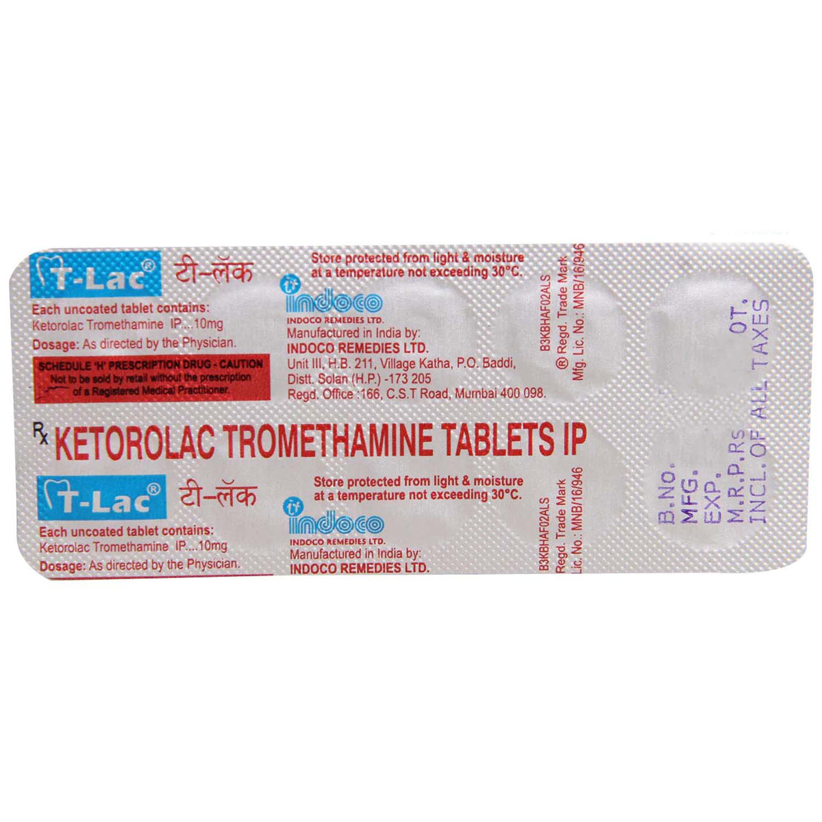 T-Lac 10 mg Tablet | Uses, Side Effects, Price | Apollo Pharmacy