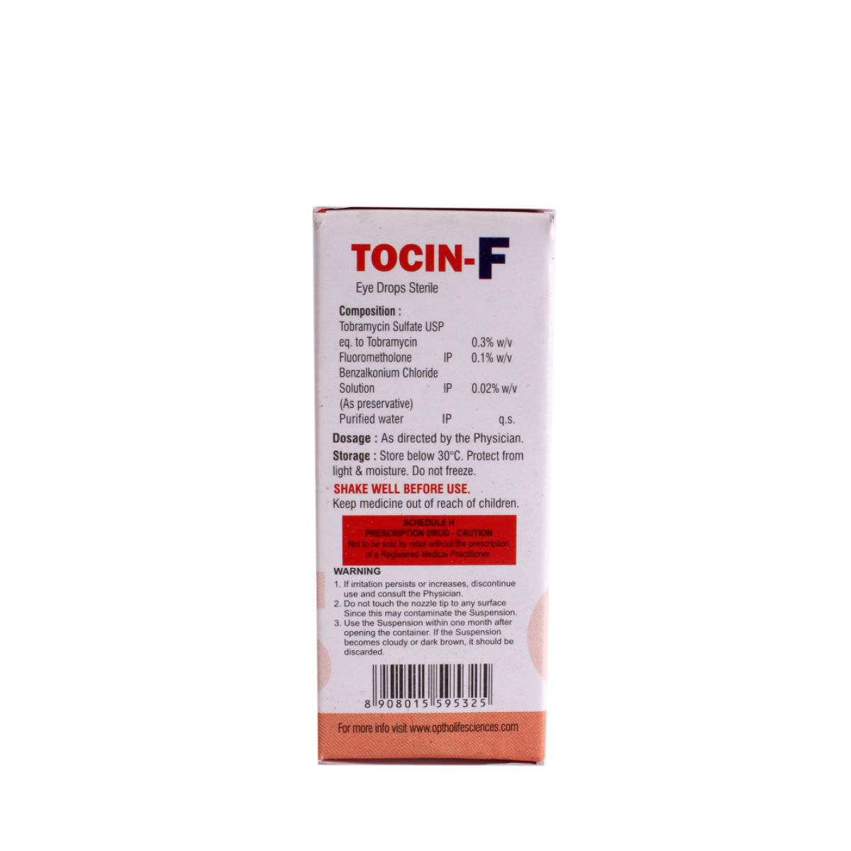 Tocin-F Eye Drops 5 ml | Uses, Side Effects, Price | Apollo Pharmacy