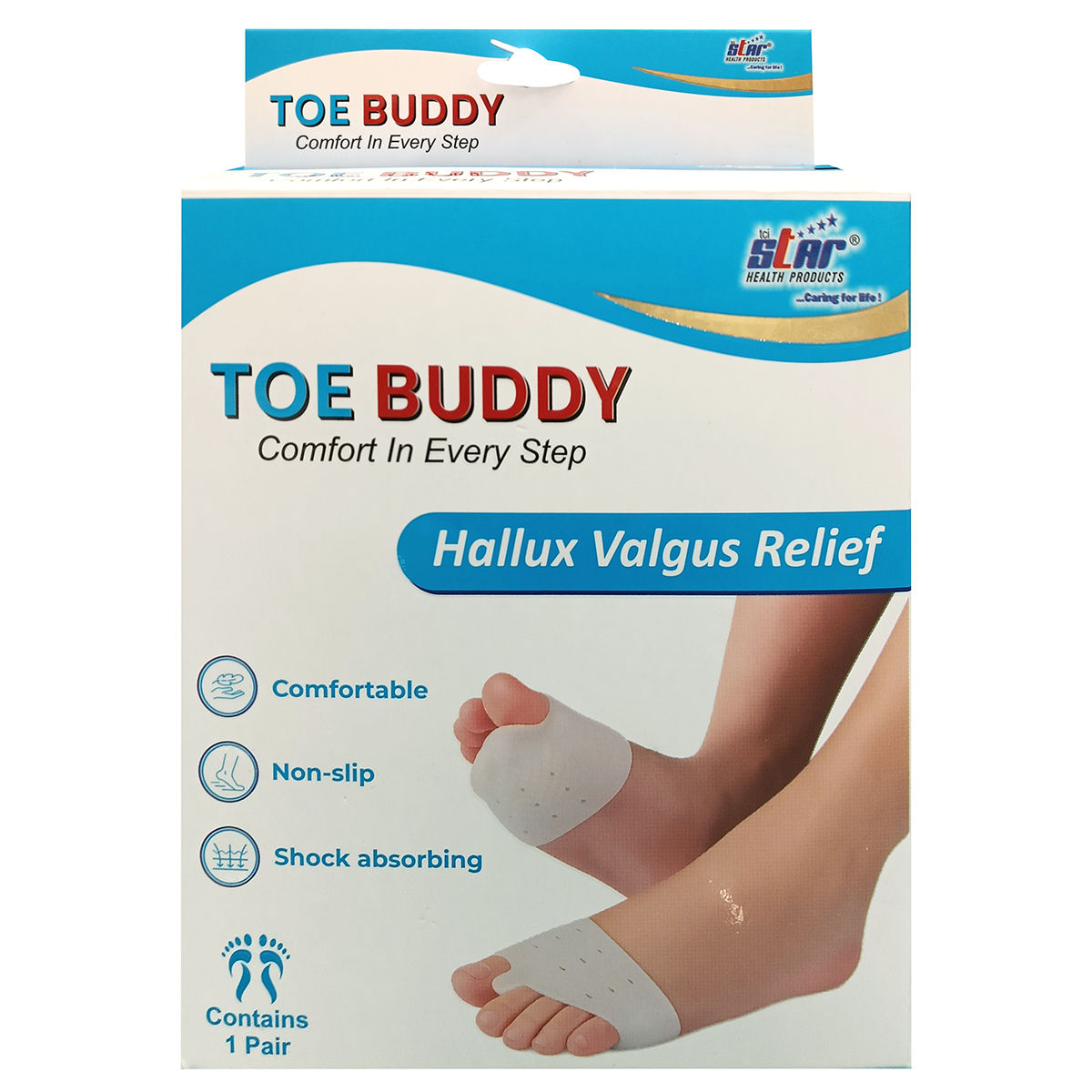 Buy Star Toe Buddy Single Toe Separator, 1 Count | 19 Minutes Delivery ...