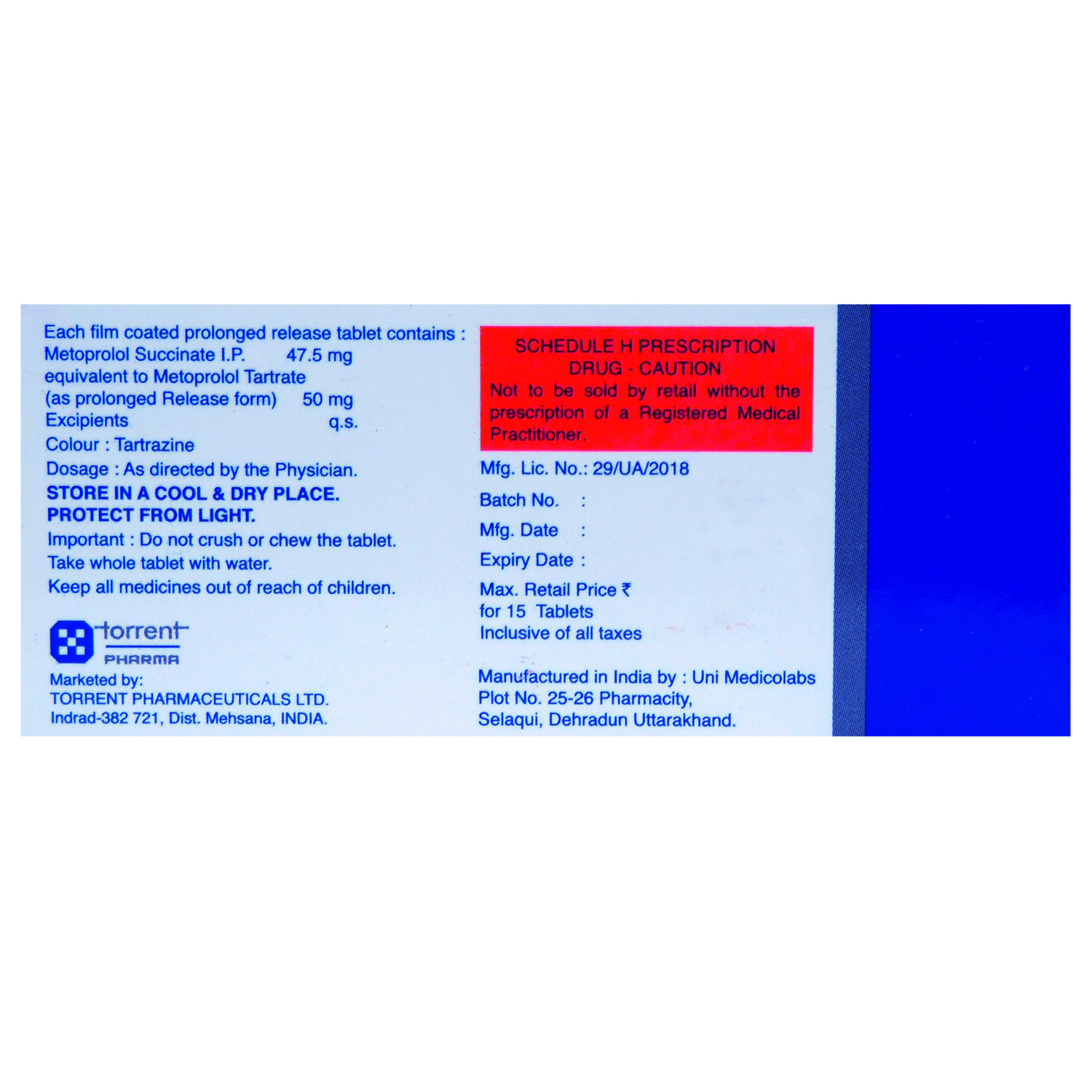 TOLOL XR 50MG TABLET Price, Uses, Side Effects, Composition - Apollo ...