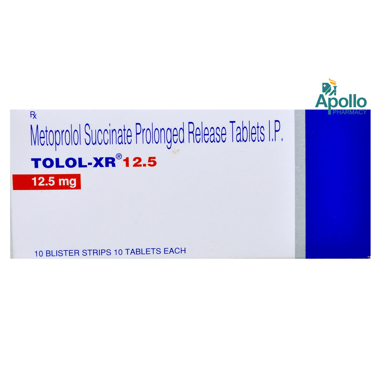Tolol XR 12.5 Tablet | Uses, Side Effects, Price | Apollo Pharmacy