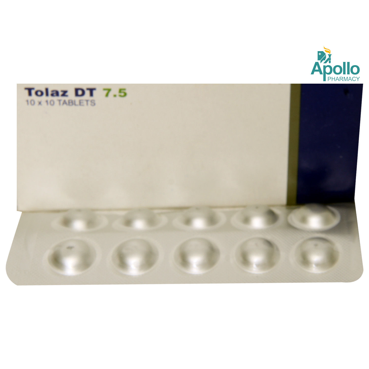 TOLAZ DT 7.5MG TABLET 10'S Price, Uses, Side Effects, Composition - Apollo Pharmacy