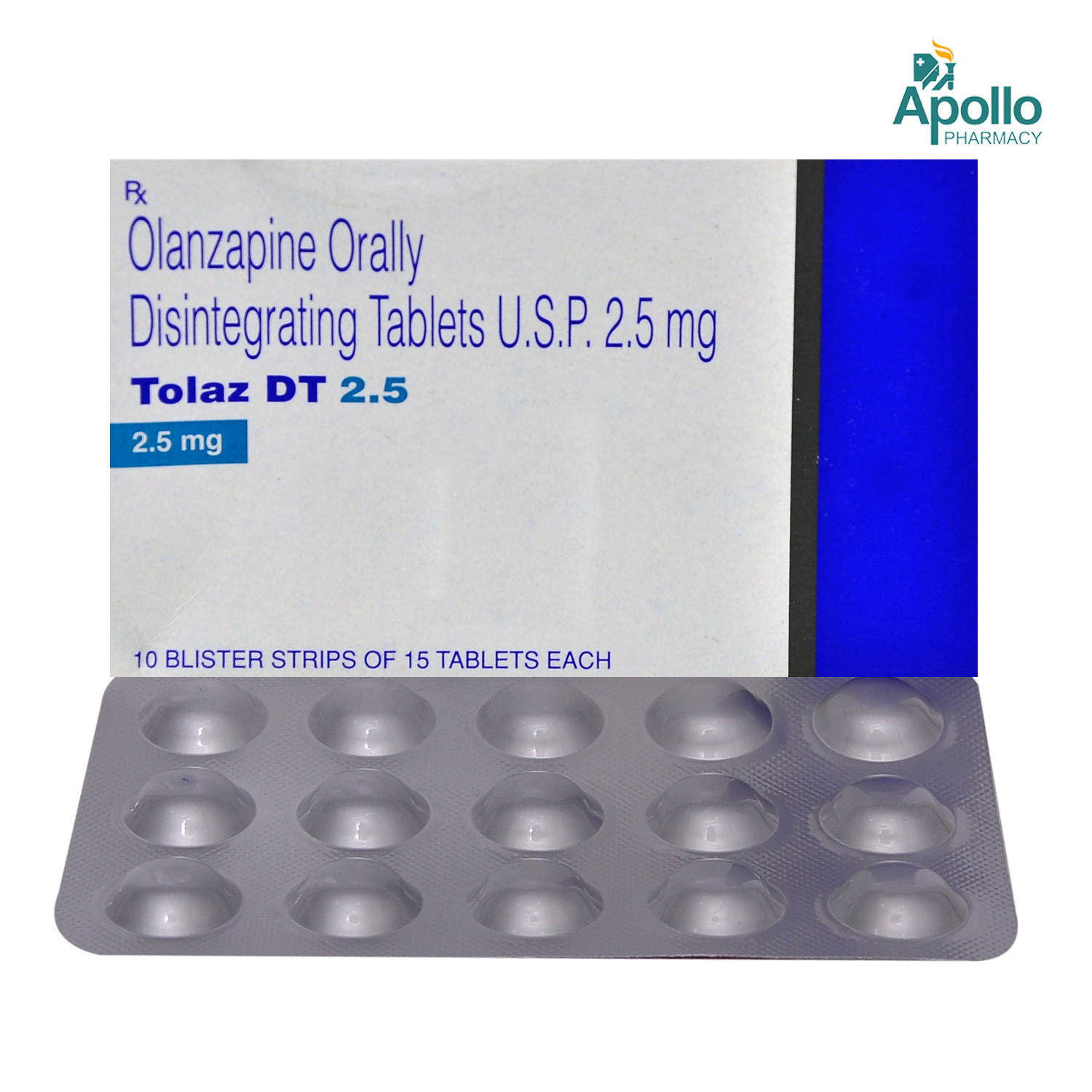 Tolaz DT 2.5 Tablet 15's Price, Uses, Side Effects, Composition - Apollo Pharmacy