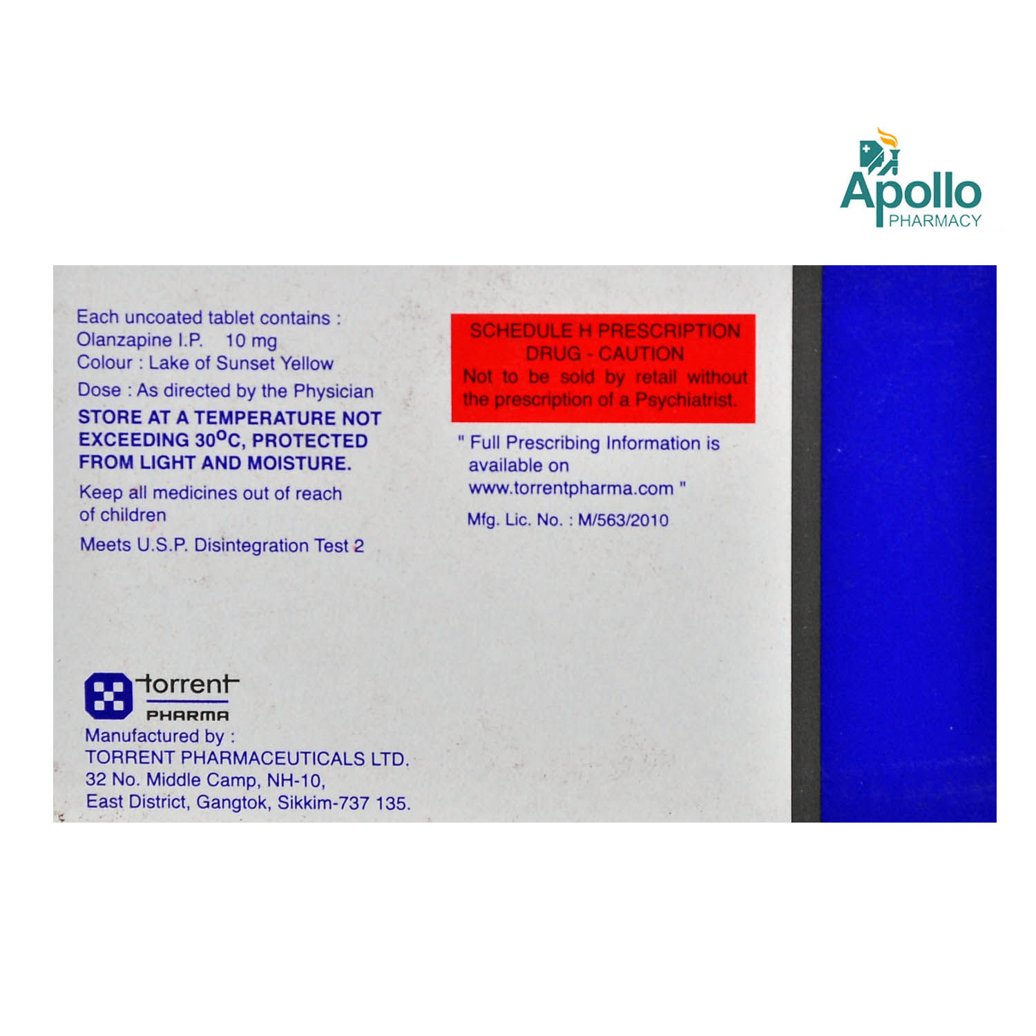 Tolaz DT 10 Tablet 15's Price, Uses, Side Effects, Composition - Apollo Pharmacy