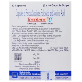 Tonoferon SF Capsule | Uses, Side Effects, Price | Apollo Pharmacy