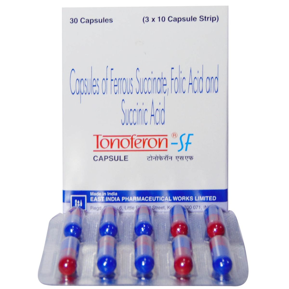 Tonoferon SF Capsule 10's Price, Uses, Side Effects, Composition ...