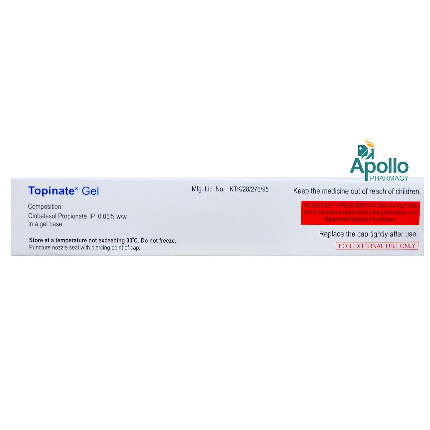 Topinate Gel 30 gm Price, Uses, Side Effects, Composition - Apollo Pharmacy