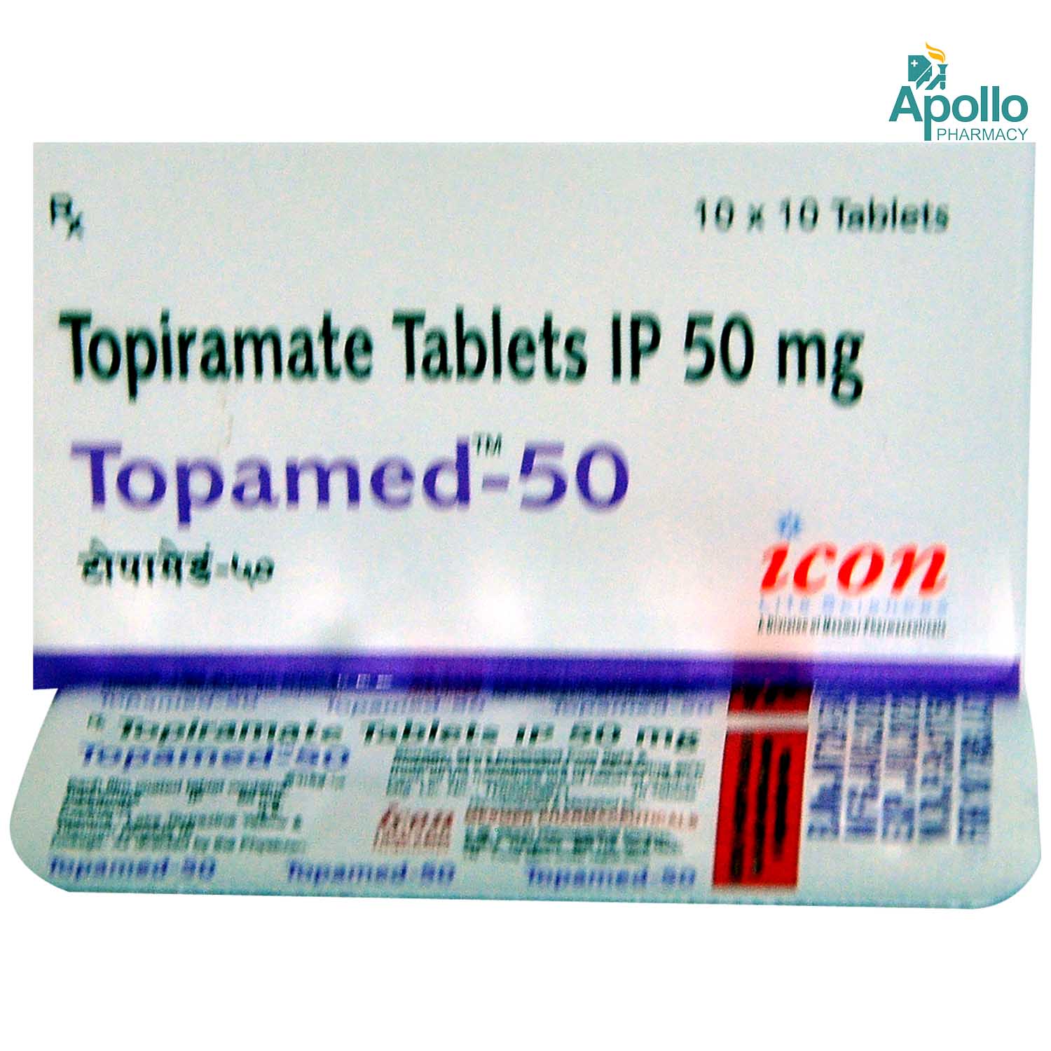 Topamed 50 Tablet 10's Price, Uses, Side Effects, Composition - Apollo ...