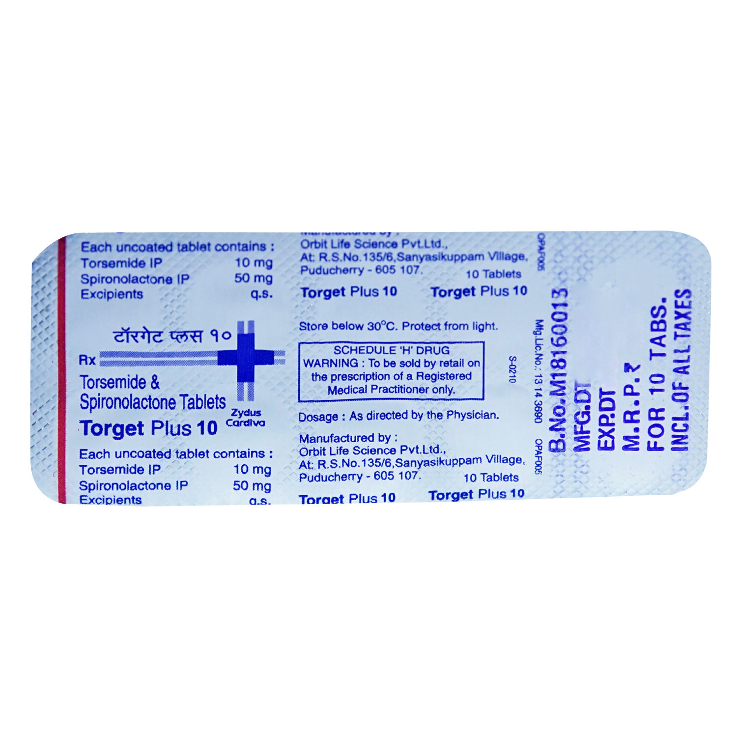 Torget Plus 10 Tablet | Uses, Side Effects, Price | Apollo Pharmacy